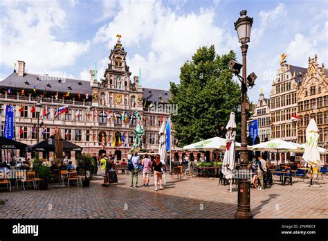 The Grote Markt Is The Central Square Of Antwerp Belgium Situated In The Old City Quarter
