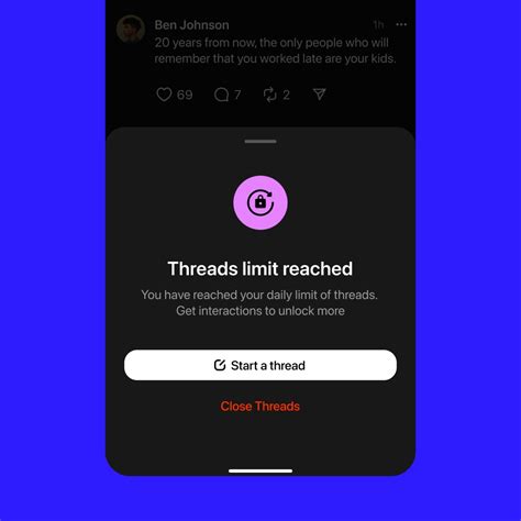 Daily Limit Reached Start A Threads To Unlock More