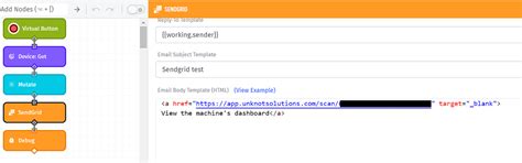 broken link using the sendgrid node bug report losant forums