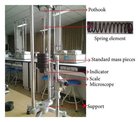 test setup for the spring element stiffness download scientific diagram