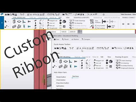 Tekla Structures Ribbon