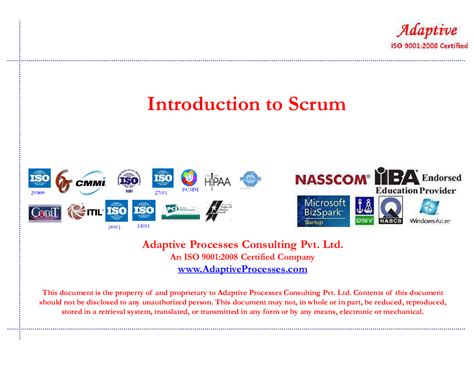 Introduction To Scrum PPT Slide Deck
