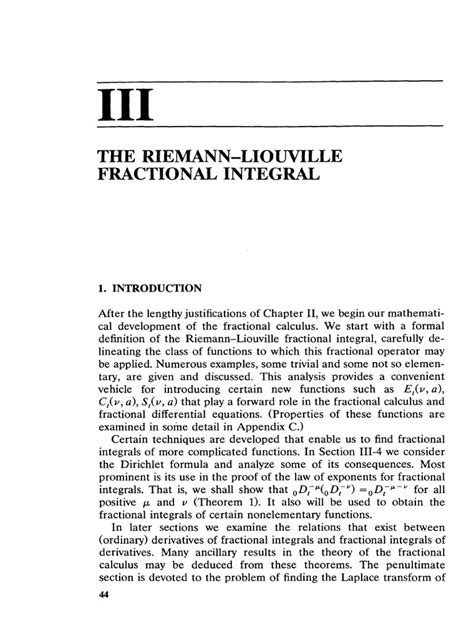 The Riemann Liouville Fractional Integrals Pdf