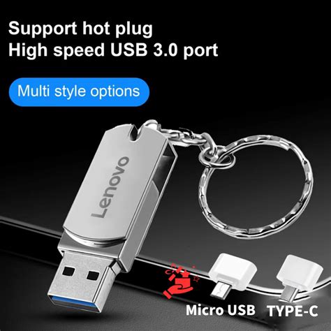 Jual Lenovo Flashdisk Otg Type C 1TB 3 0 Usb High Speed 2TB 1TB 512GB Anti Air Shopee Indonesia