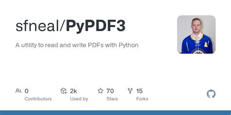 GitHub Sfneal PyPDF A Utility To Read And Write PDFs With Python