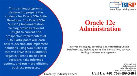Oracle12cadministration Oracle12cadministrationpdf Bisp Trainings