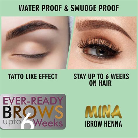 Mina Ibrow Henna Semi Permanent Tint Kit Ash Blonde Professional