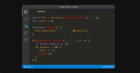 code dark coder by elgeco vs code themes