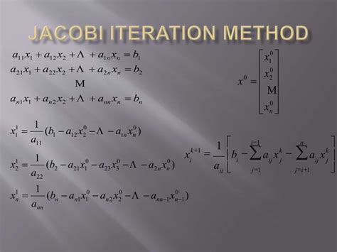 Jacobi Method Pptx