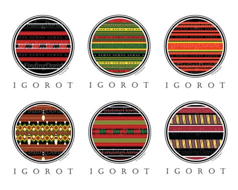 Igorot Tapis Sticker Set Etsy Canada Sticker Set Stickers 5x7 Print