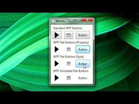 WPF Flat Button FOR REAL True Flat Buttons YouTube