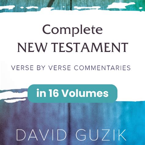 All New Testament Commentary Books By David Guzik Enduring Word Online Store