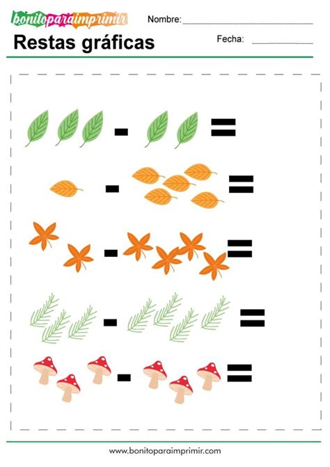 Restas Para Primer Grado De Primaria Bonito Para Imprimir