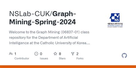 Github Nslab Cukgraph Mining Spring 2024 Welcome To The Graph