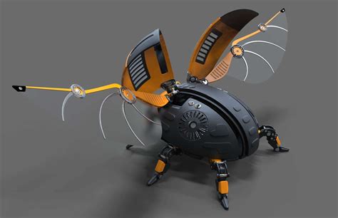 Beetle Ladybug Robot 3d Model By Cat007