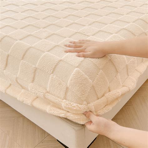 Teflon Sheet Single Piece Thick Mattress Cover Anti Slip Fitted Sheet