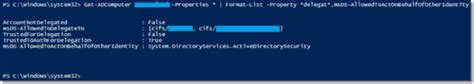 how to configure computer delegation with powershell 4sysops