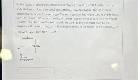 Solved In The Figure A Rectangular Current Loop Is Carrying Chegg