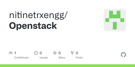 Github Nitinetrxenggopenstack