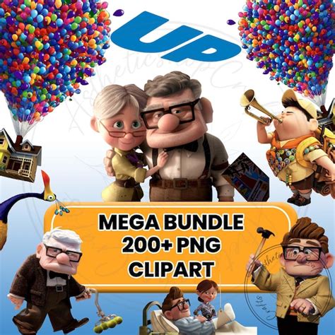 Pixar Up Clipart Etsy
