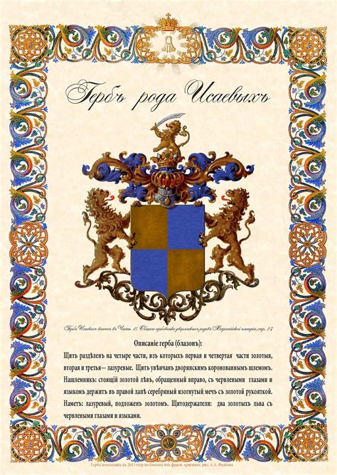 Герб фамилии
