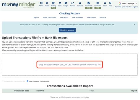 importing bank transactions from a qfx qbo or ofx bank file export