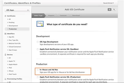 how to create an ios distribution certificate provisioning profile and