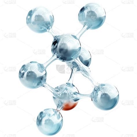 3d化学分子贴纸素材 花瓣网