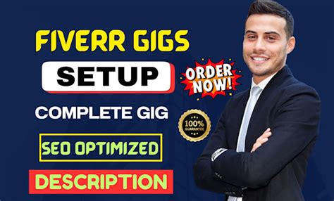 Write seo optimized gig description, title, tags , gig image by ...