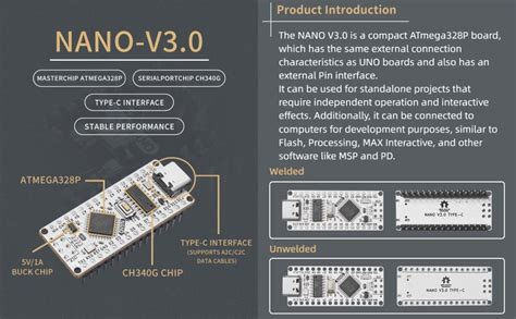 Amazon Emakefun Type C Nano Board ATmega P Compatible With Arduino Nano V X