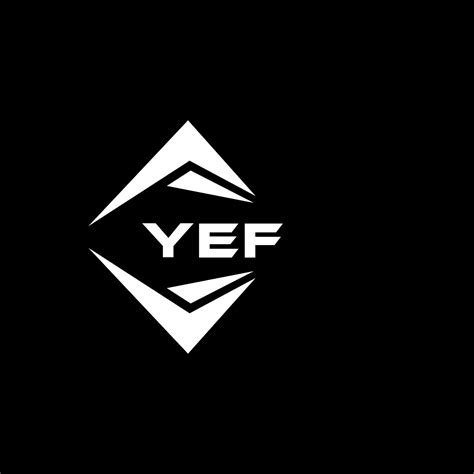 Yef Abstract Monogram Shield Logo Design On Black Background Yef