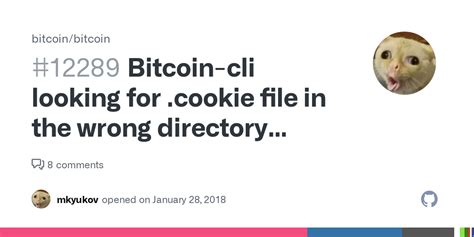 Bitcoin Cli Looking For Cookie File In The Wrong Directory When Using