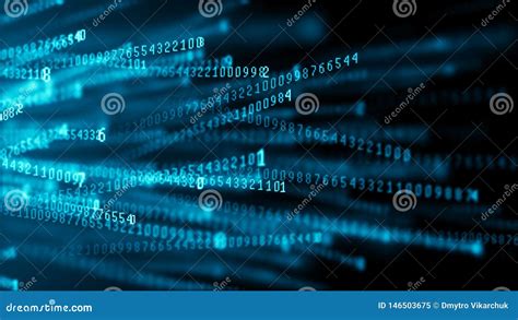 Data Technology Background Big Data Visualization Flow Of Data