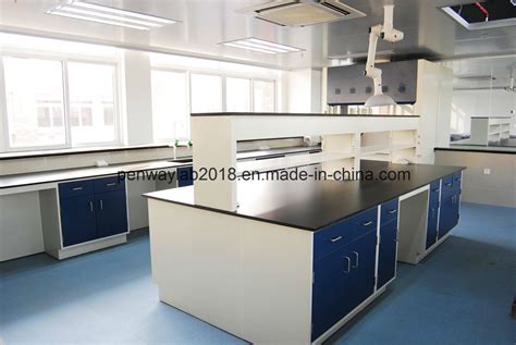 Lab Furniture Steel And Wood C Frame Structure Workbench Lab