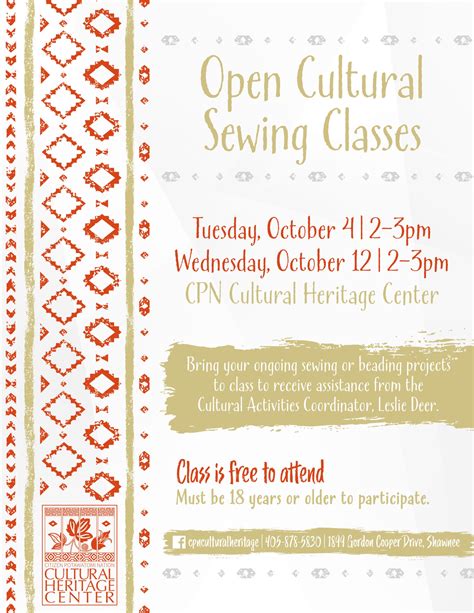 Open Cultural Sewing Classes
