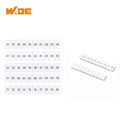 Zb5 Marker Strips With Numbering With Blank For Mbkkb2.5 And And Rail ...