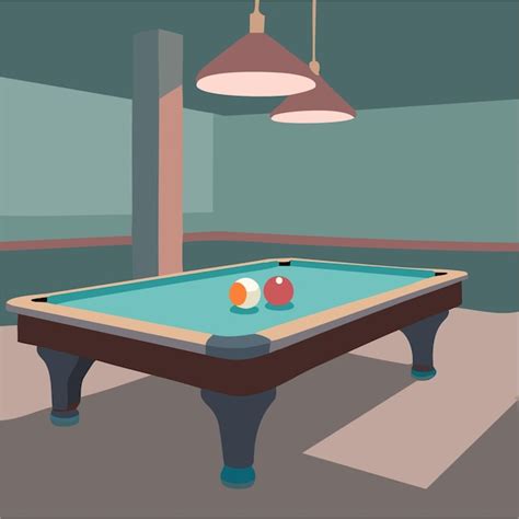 Premium Vector Vector Pool Table