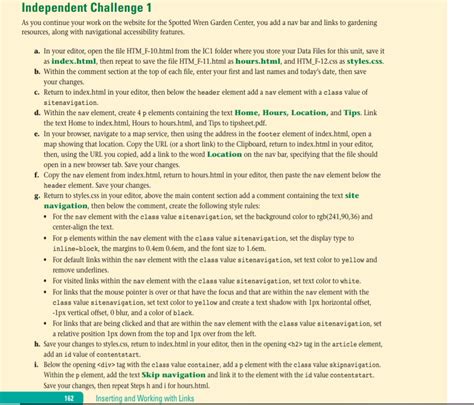 Solved Html5 Css3 Illustrated Unit F Independent Challenge 1 Htmf