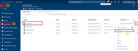Create Azure Mobile Apps Service Msdevbuild