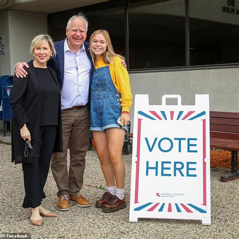 Who Is Tim Walzs Wife Gwen Meet The Mother Of Two Teacher Standing By