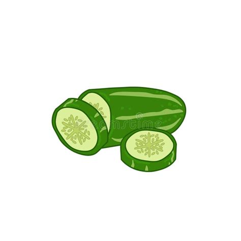 Cut Cucumber Clipart Vector Stock Vector Illustration Of Clipart Slice 274040994