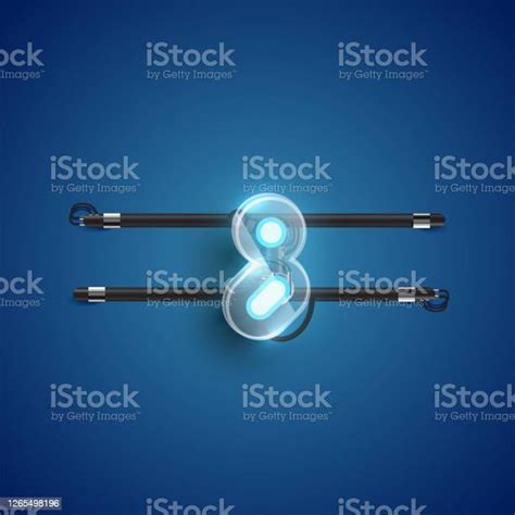 플라스틱 케이스 주위에 현실적인 네온 문자 벡터 일러스트 0명에 대한 스톡 벡터 아트 및 기타 이미지 0명 3차원 형태 개체 그룹 Istock