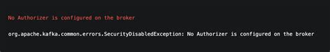 Monerrorssecuritydisabledexception No Authorizer Is Configured On The