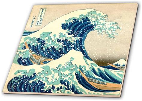 The Great Of F Kanagawa By Japanese Artist Hokusai Dramatic Blue Sea