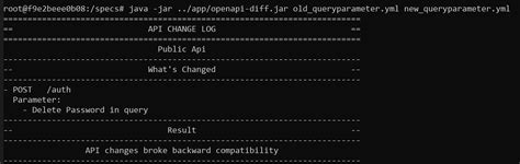 Removing A Query Parameter Is Considered A Breaking Change While Removing A Request Body