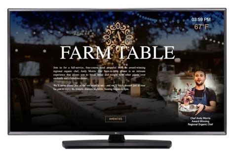 49” Procentric Hospitality Led Tv With Integrated Proidiom And B Lan