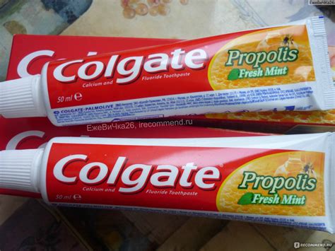 Зубная паста Colgate Propolis Свежая Мята - «Колгейт обычный, привычный ...