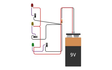 Circuit Design Rangkaian Paralel Praktikum 1 Tinkercad