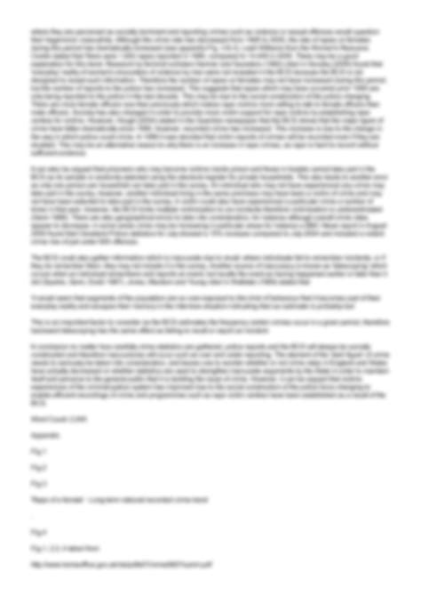 Solution The Strengths And Weaknesses Of The Survey Used By The Home Office To Measure