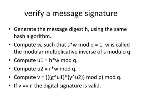 Ppt Dsa Digital Signature Algorithm Powerpoint Presentation Free Download Id2427143